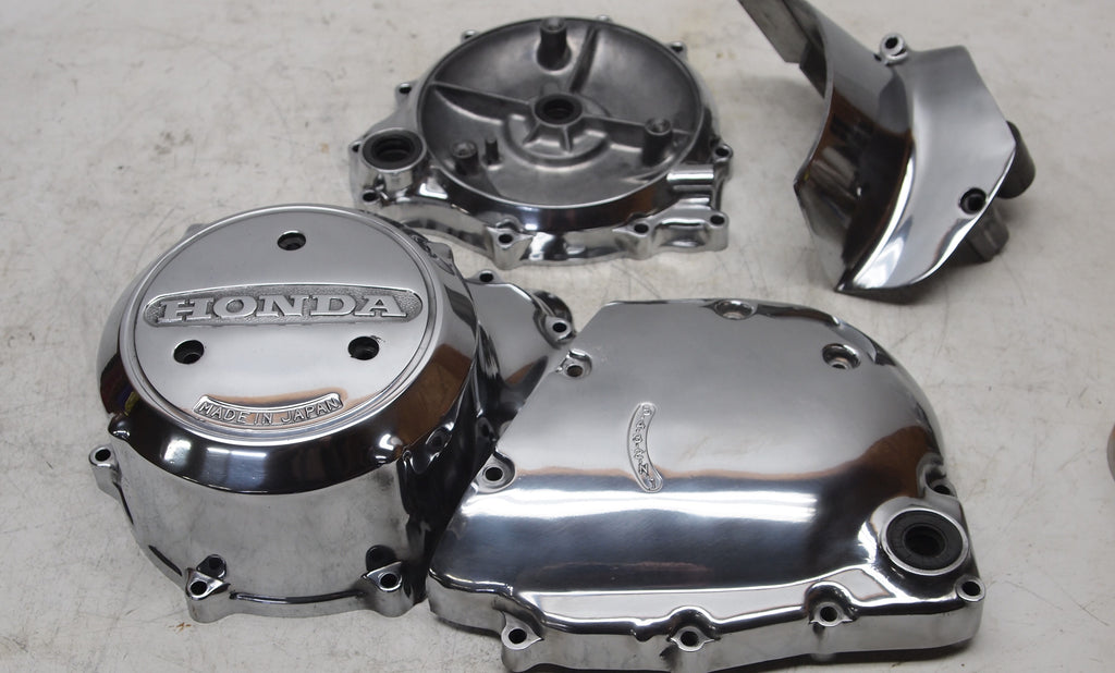Honda CB750 K Engine side covers Alternator clutch sprocket POLISHED ...