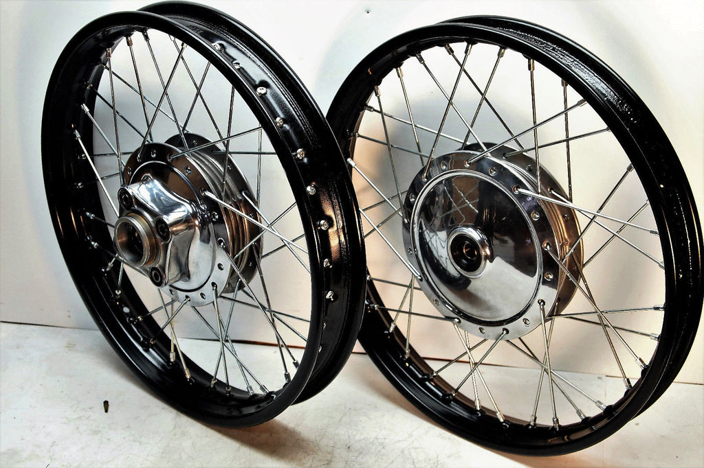 Honda CL175 CB175 160 X 18 185 X 18 Front and Rear Wheels Rims Powder ...